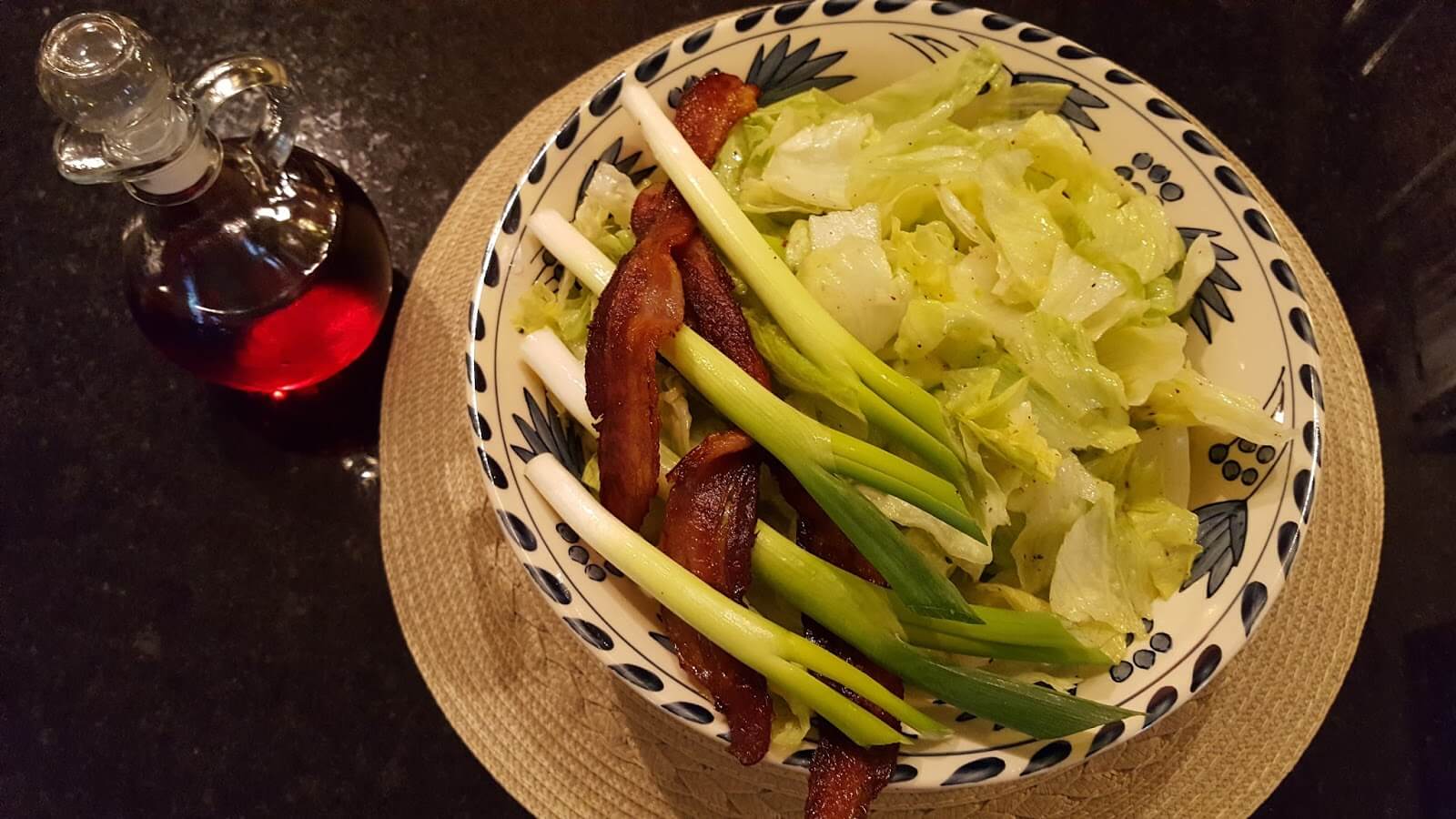 Wilted Lettuce Salad Recipe - Julias Simply Southern
