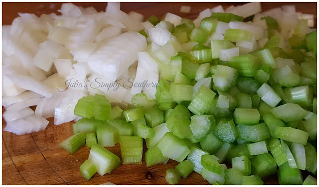 Aunt Betty's Famous Ham Dressing - Julias Simply Southern