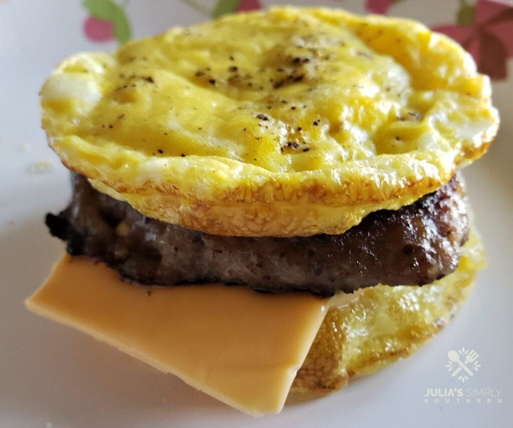 Low Carb Breakfast Sandwiches - Julias Simply Southern