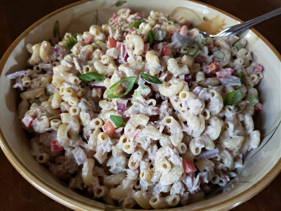 Tuna Macaroni Salad Recipe - Amazing -Julias Simply Southern