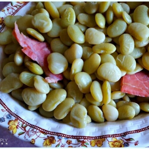Southern Style Green Baby Lima Beans - Julias Simply Southern