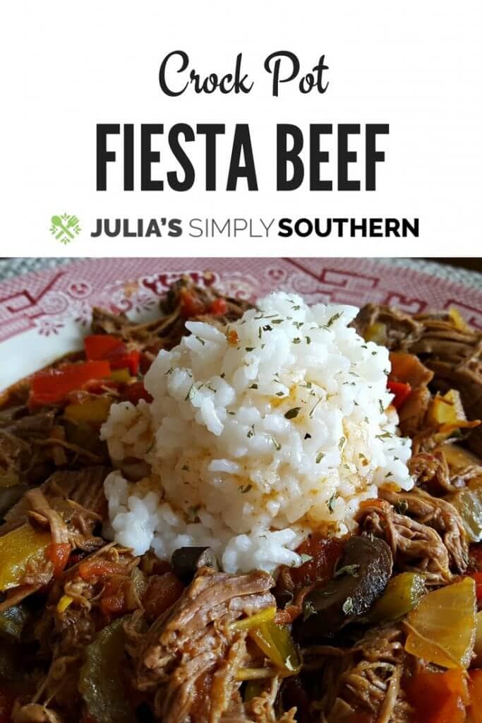 Crock Pot Fiesta Beef Recipe - Julias Simply Southern