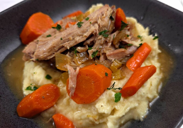 Easy Homestyle Crock Pot Pork Shoulder Roast Recipe - Julias Simply ...