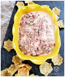 3 Ingredient Sausage Dip - Julias Simply Southern