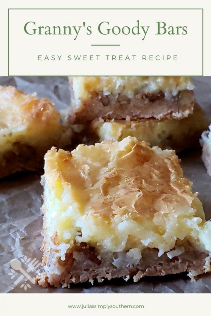 Granny's Goody Bars Recipe - Julias Simply Southern