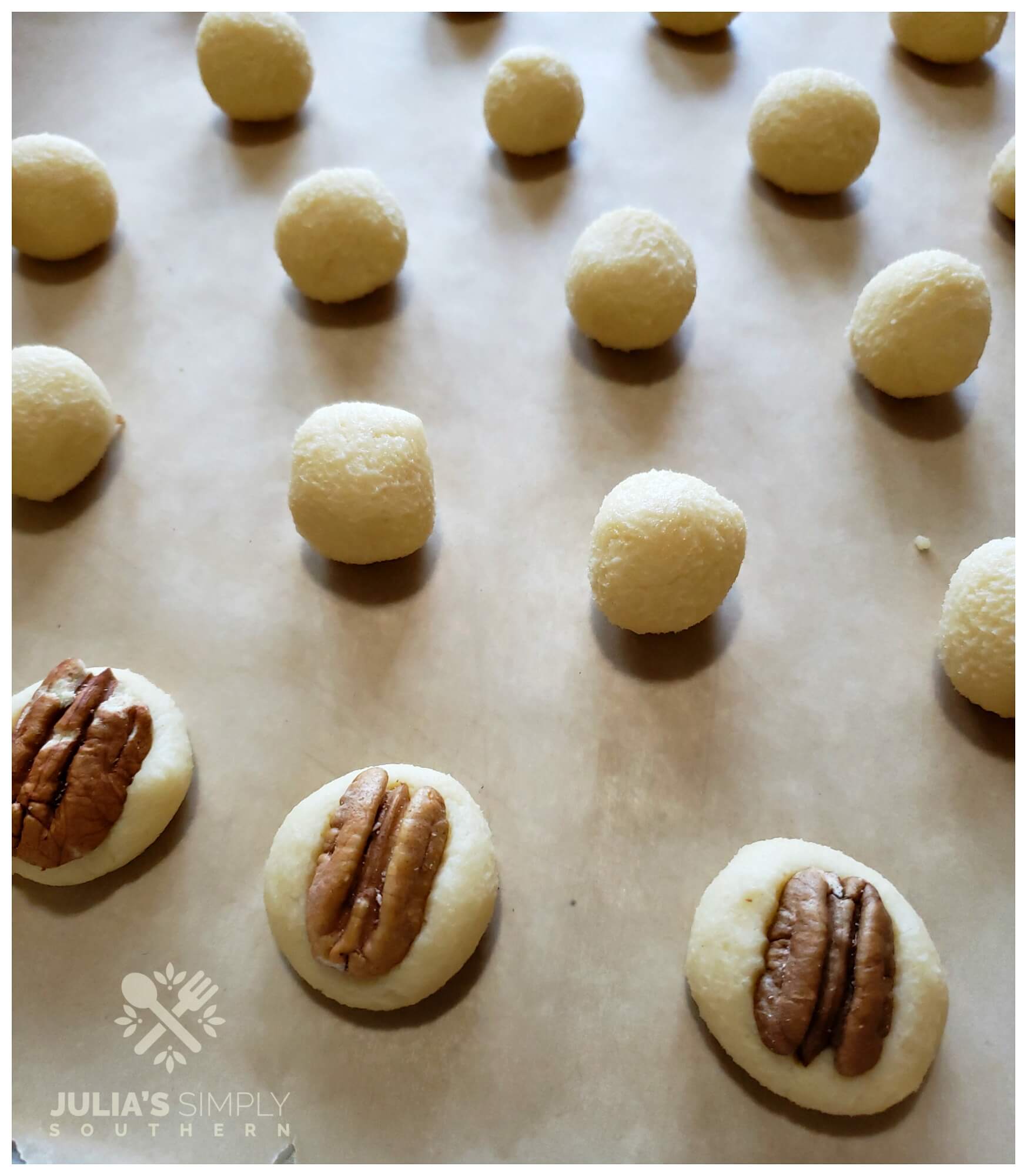 Shortbread Cookies with Pecans - Julias Simply Southern