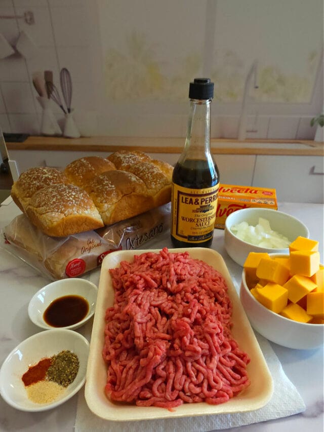 Easy Cheesy Loose Meat Sliders Recipe - Julias Simply Southern