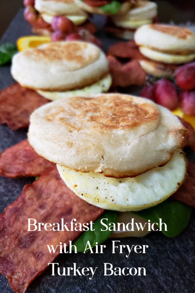 Turkey Bacon Breakfast Sandwich with Egg White and Cheese - Julias ...