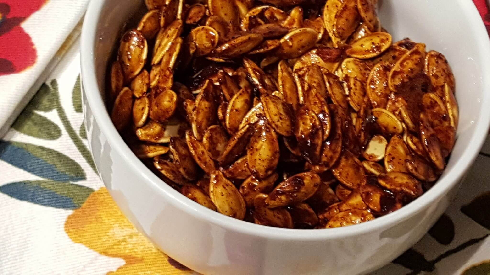 Roasted Honey Spiced Pumpkin Seeds - Julias Simply Southern