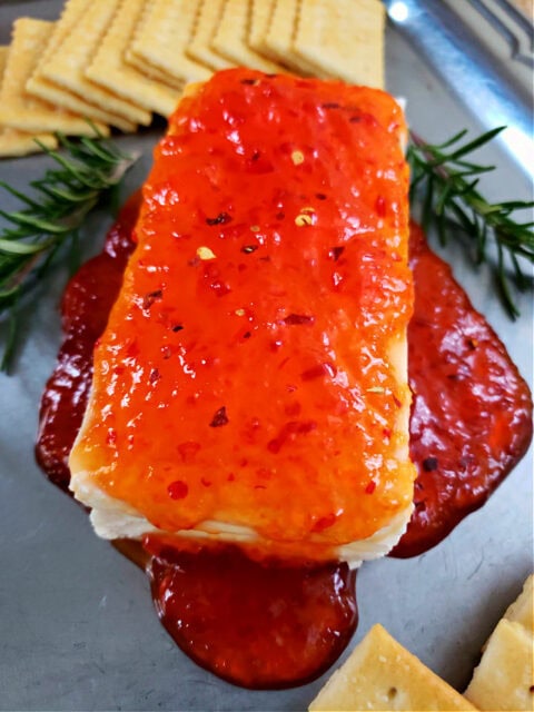 Pepper Jelly Cream Cheese Appetizer - Julias Simply Southern