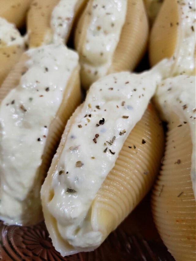 Simple Stuffed Shells Recipe with Ricotta Cheese - Julias Simply Southern